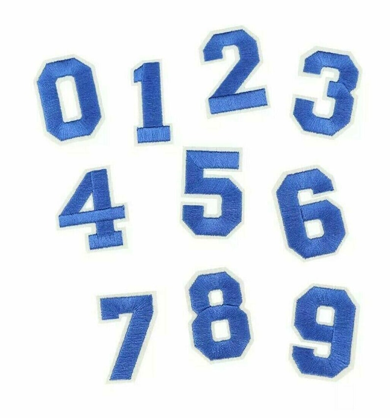 Number Patch Patches College Iron-on / Sew-on Retro Alphabet Embroidery ...