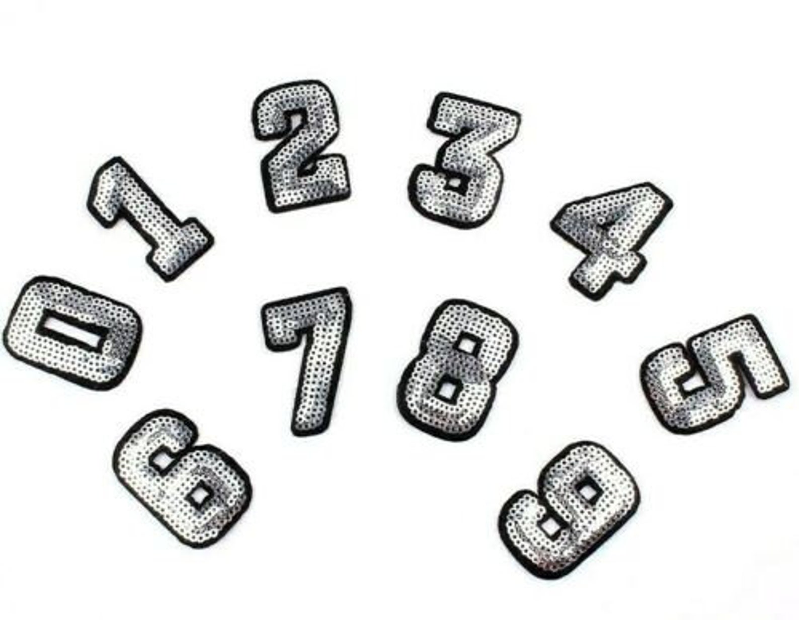 Rhinestone Sparkle Number Patch Patches Iron on Alphabet - Etsy