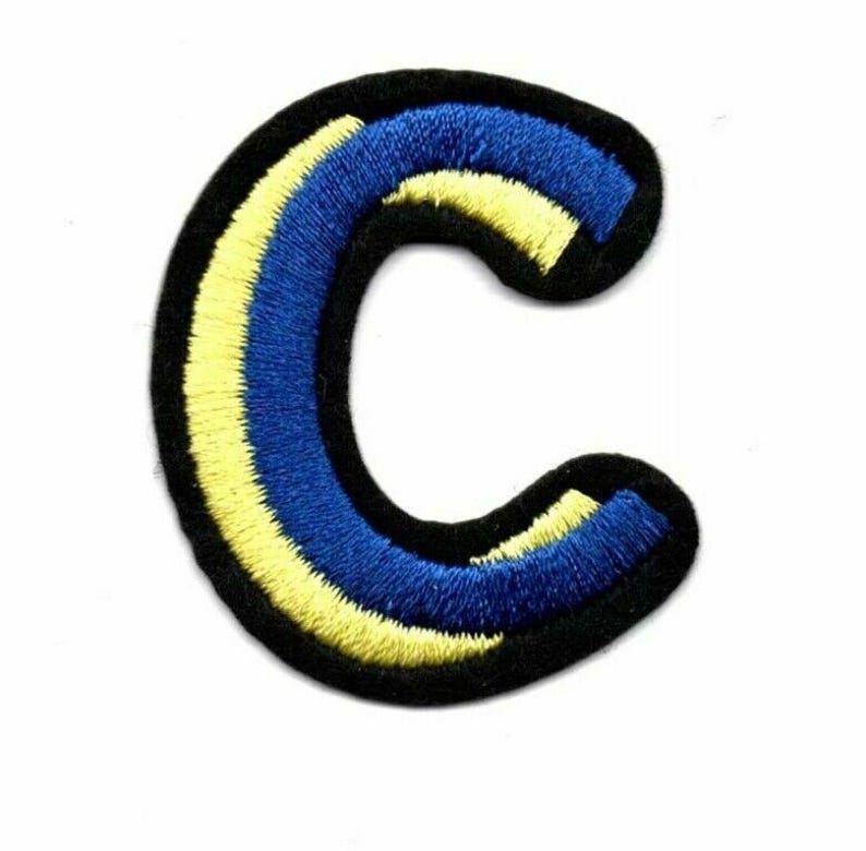 Multi Colour Letter Patch 4.5cm Patches Iron on / Sew on Alphabet ...