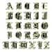Letter Medieval Gold Patch Patches Iron on / Sew on Retro Alphabet ...