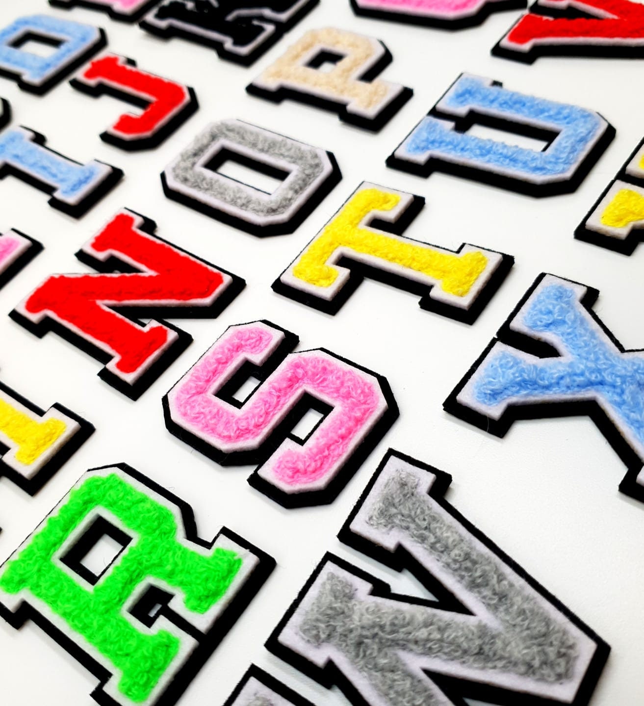 Blue 5cm Quality 3D Chenille Letter Patch Large Size Iron on - Etsy