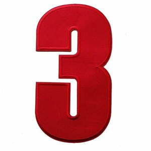 22cm Extra Large Number Patch Patches Iron on / Sew Alphabet Embroidery ...