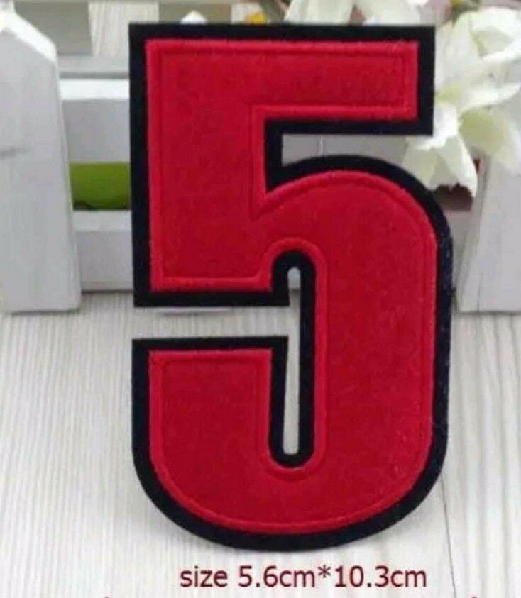 Large Number Patch Patches Jersey Iron on / Sew on Alphabet | Etsy