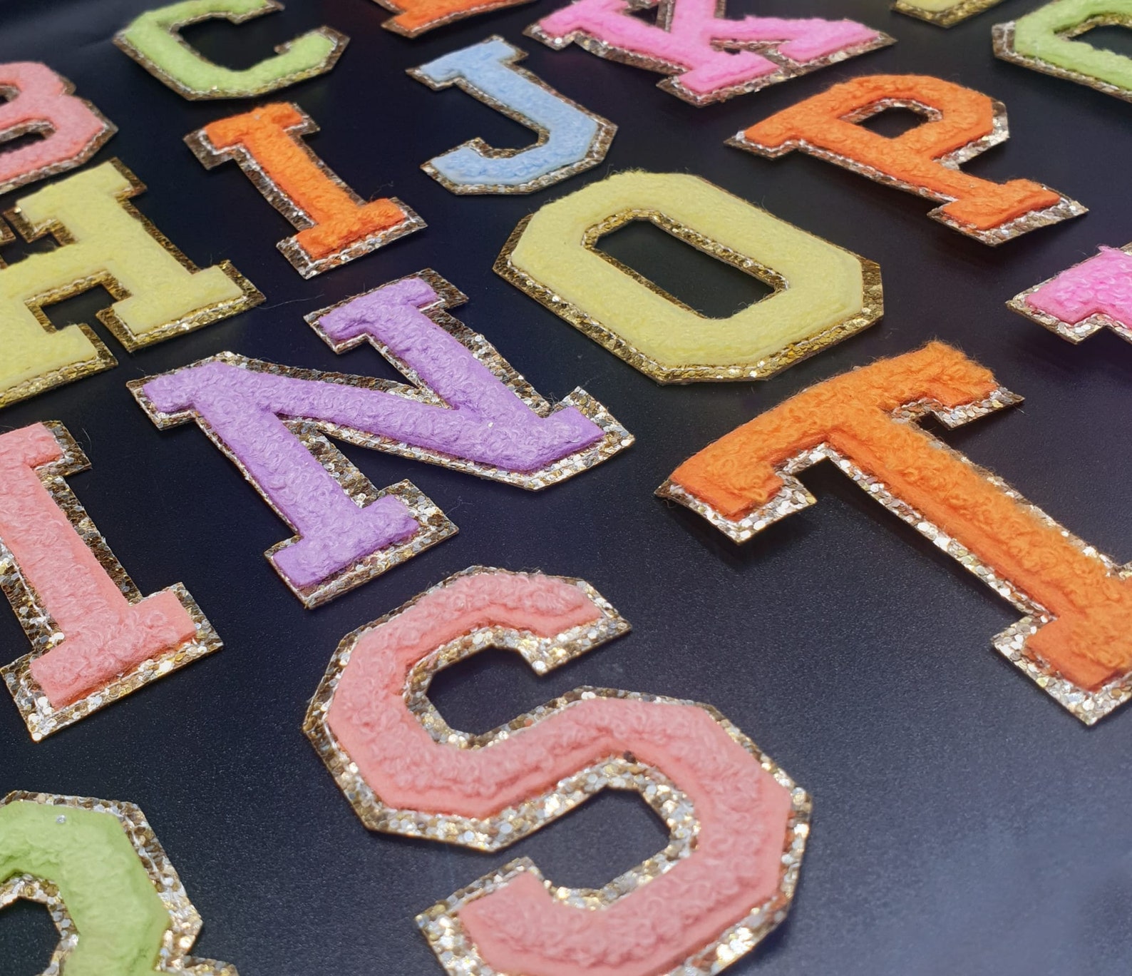 6.2cm Light Pink Chenille Patch Letter Patches Iron on / Sew - Etsy