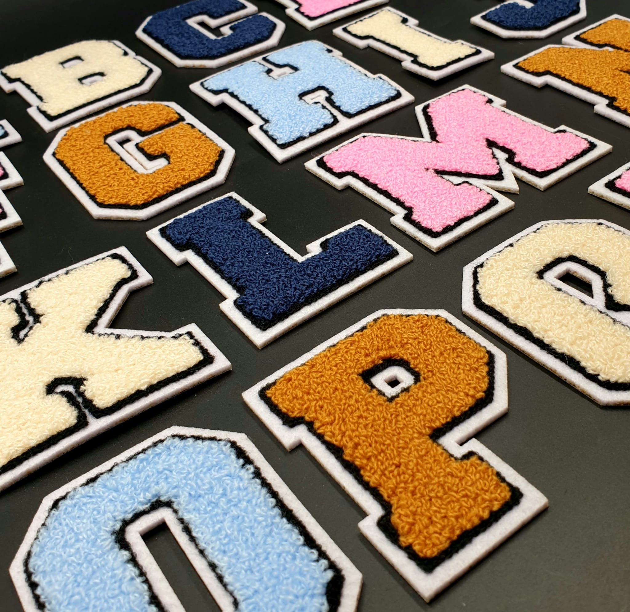 Cream 7.5cm Quality 3D Chenille Letter Patch Large Size Iron - Etsy