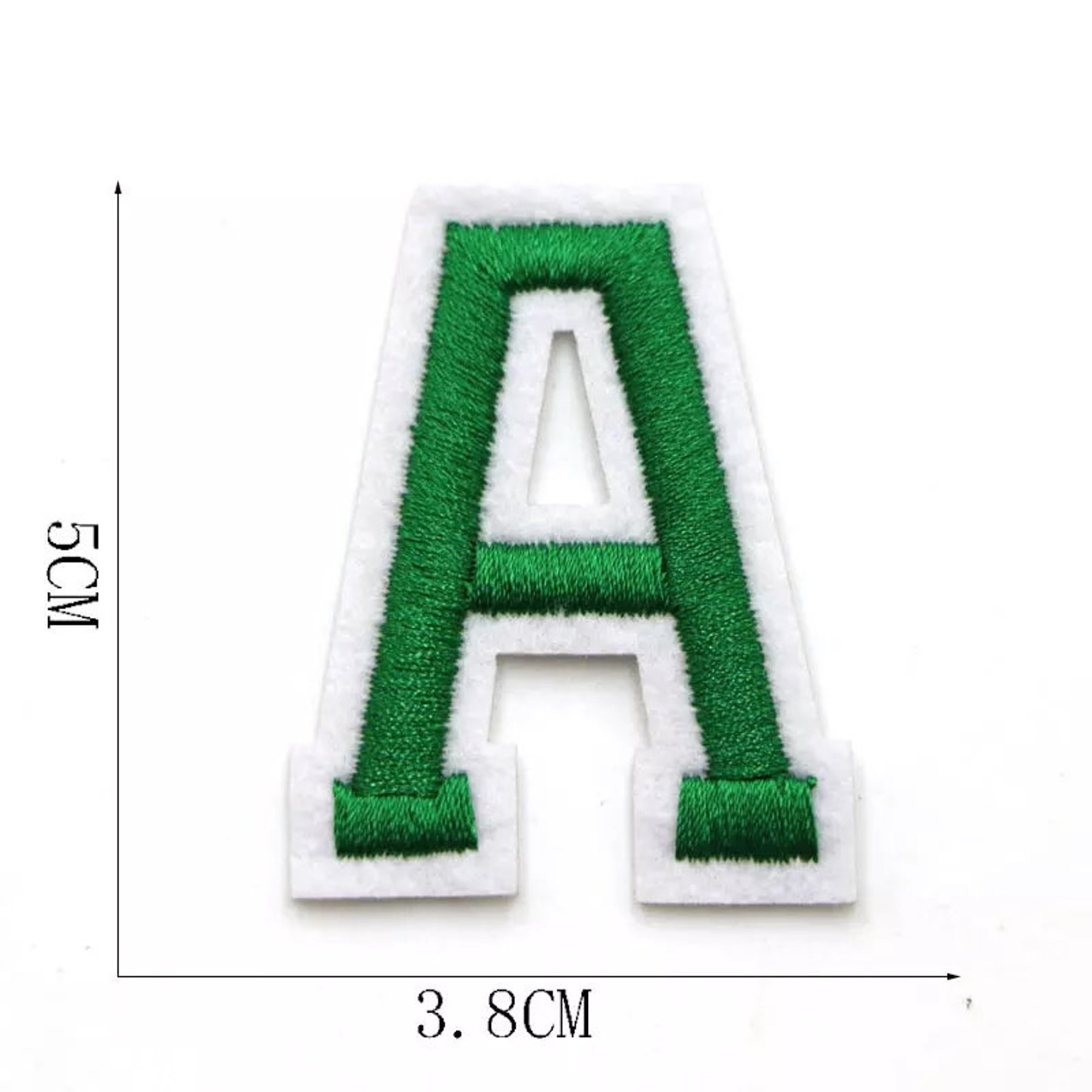 Dark Green Letter Patch Patches Iron on Sew on Alphabet - Etsy