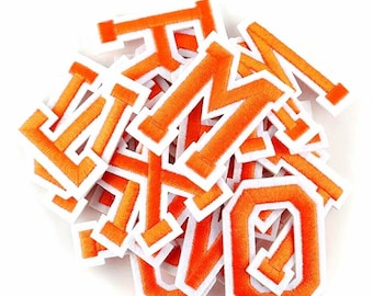 Orange Iron on Patch | Etsy