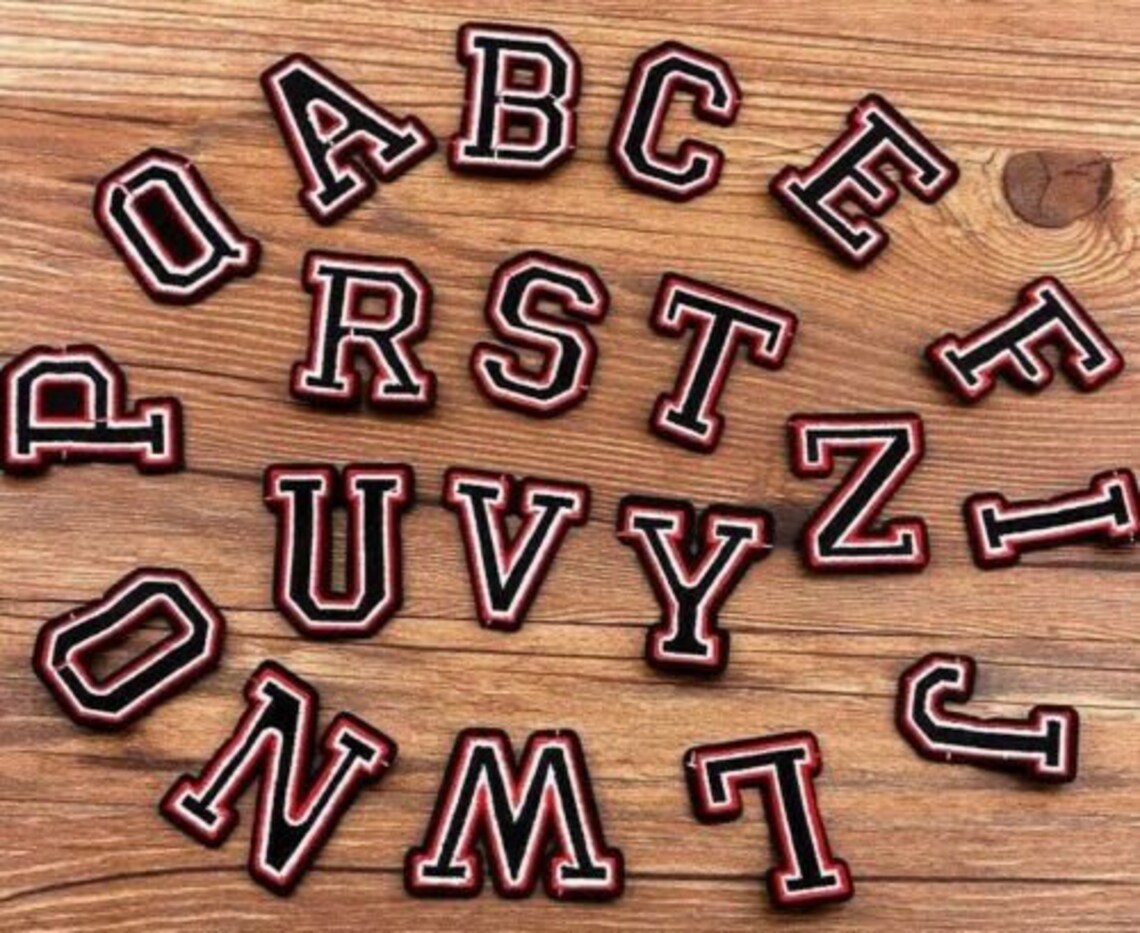 Retro Letter Patch Patches Iron on / Sew on Alphabet - Etsy