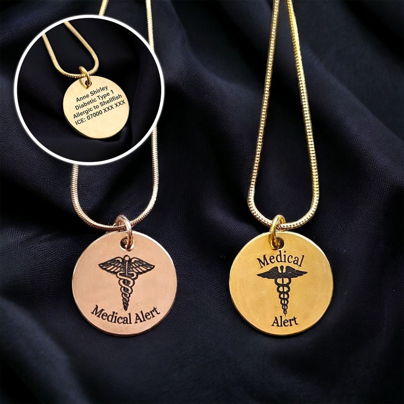 Medical Id Necklace - Etsy