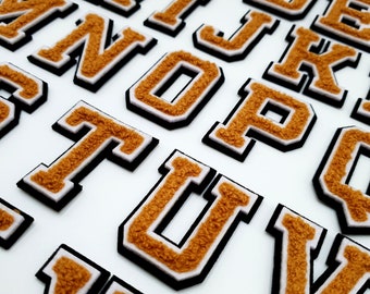 Large Gold Rhinestone Sparkle Letter Patch Patches Iron on - Etsy