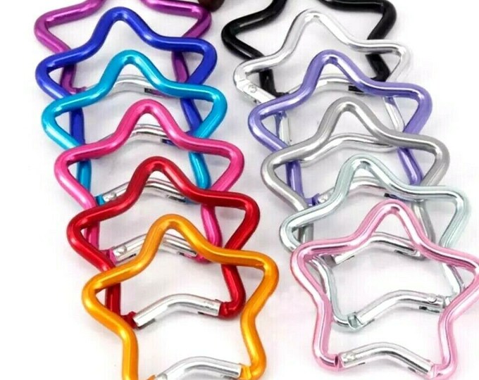 2 Star Key Rings 34 X 33mm Silver Plated FS138 - Etsy