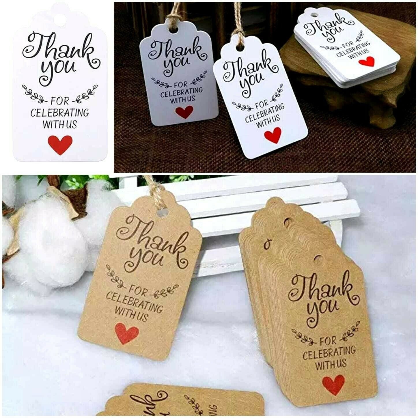 Paper & Party Supplies Thank You For Celebrating With Us Wedding Labels ...
