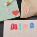 Pink Letter Patch Patches Iron on / Sew on Alphabet Embroidery Clothes ...