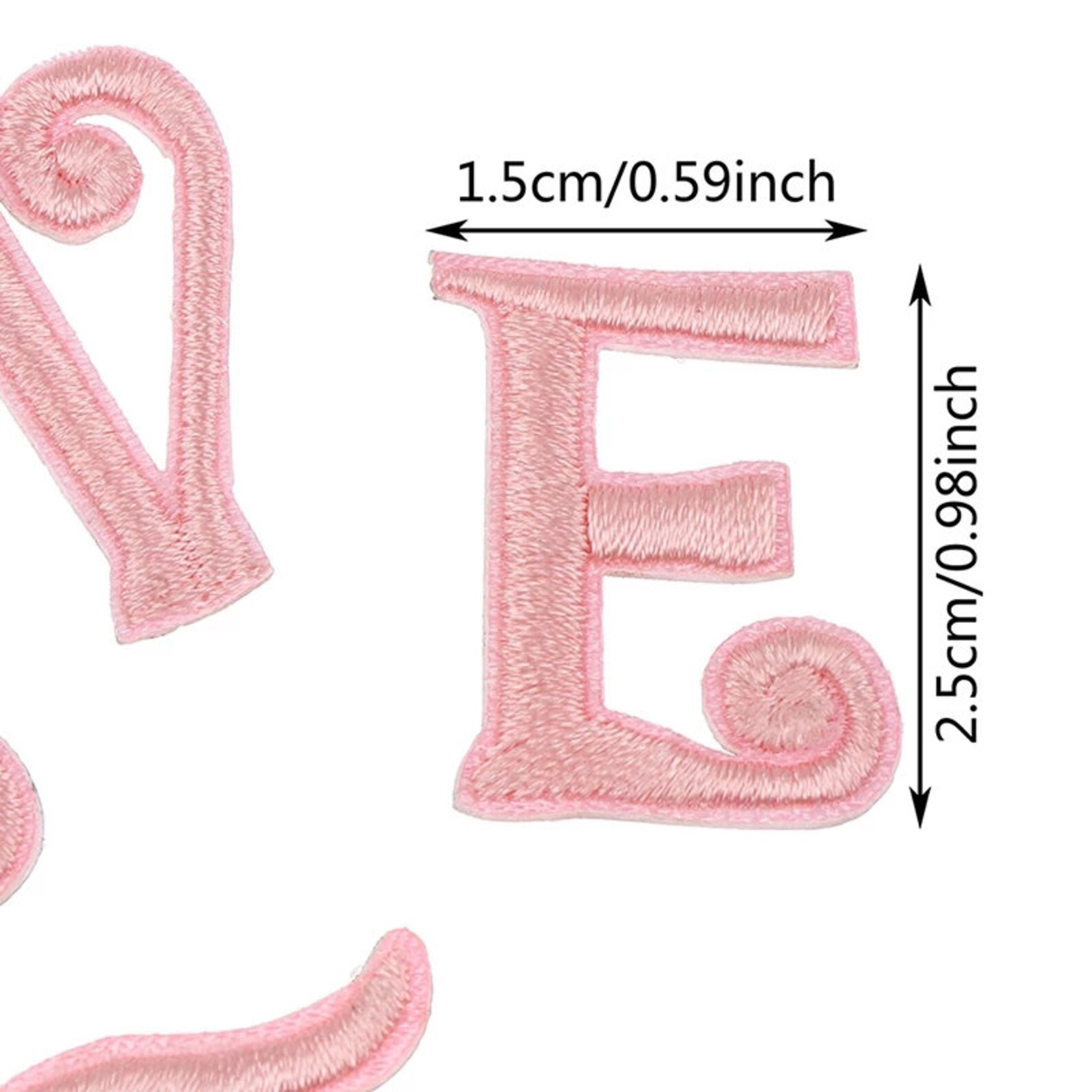Pink Small Letter Patch Patches Iron on / Sew on Alphabet - Etsy