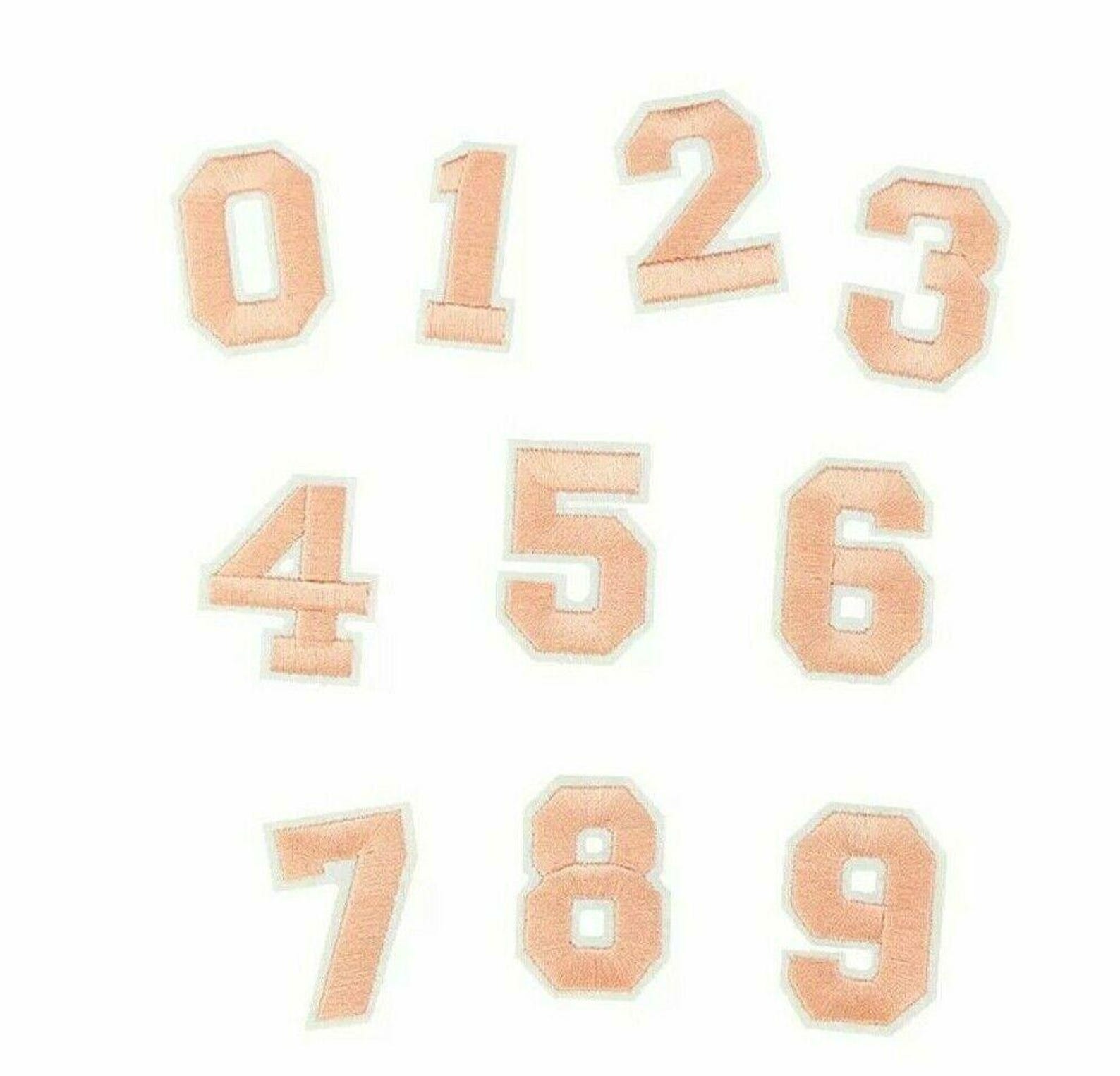 Number Patch Patches College Iron-on / Sew-on Retro Alphabet Embroidery ...