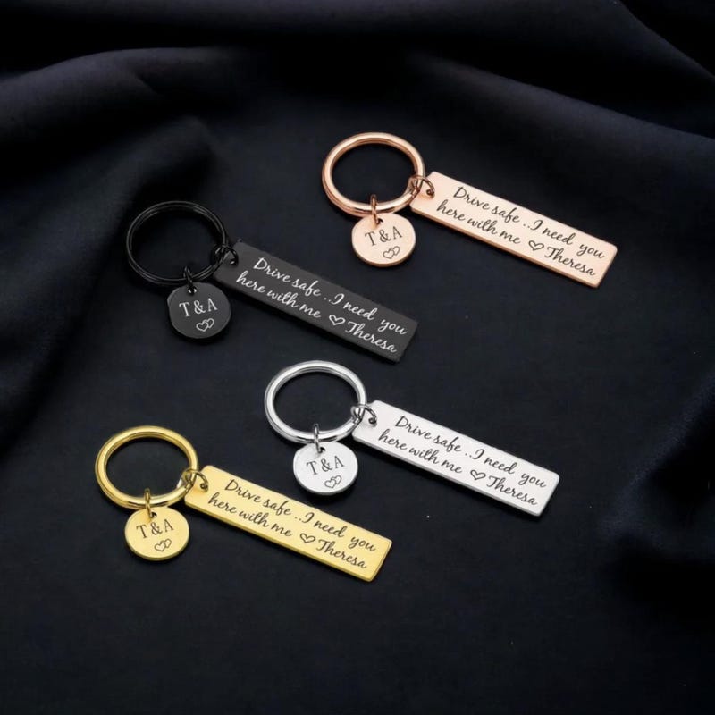 Engraved Keyrings - Etsy