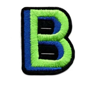 Multi Colour Letter Patch 4.5cm Patches Iron on / Sew on Alphabet ...