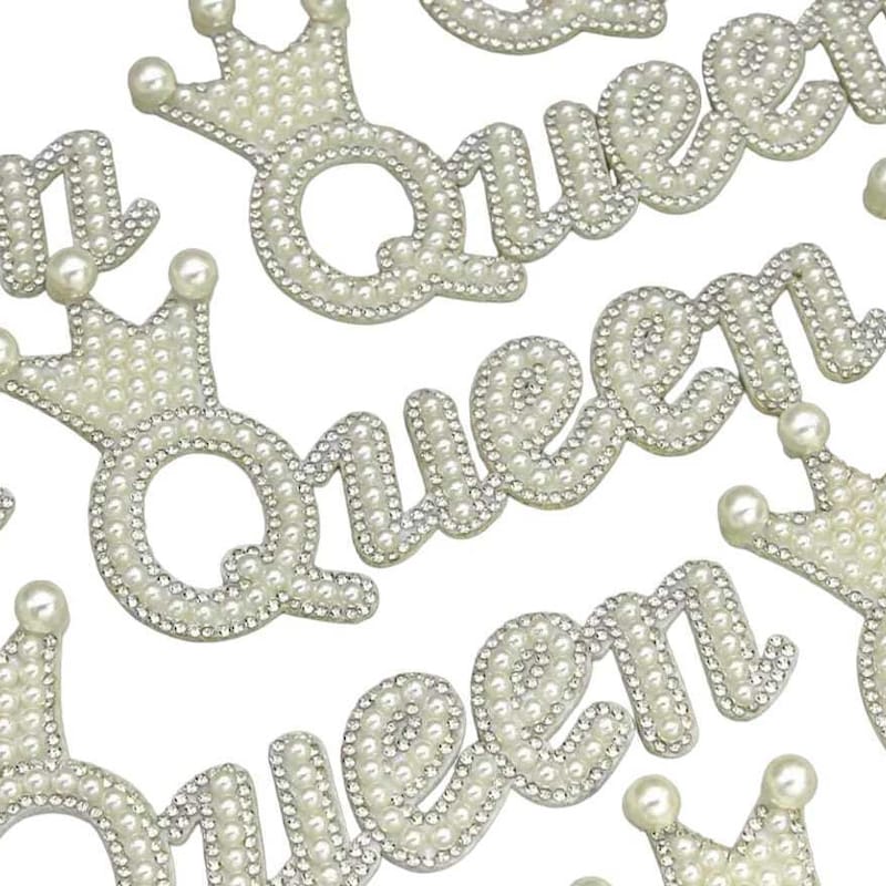 Rhinestone Queen Patch - Etsy