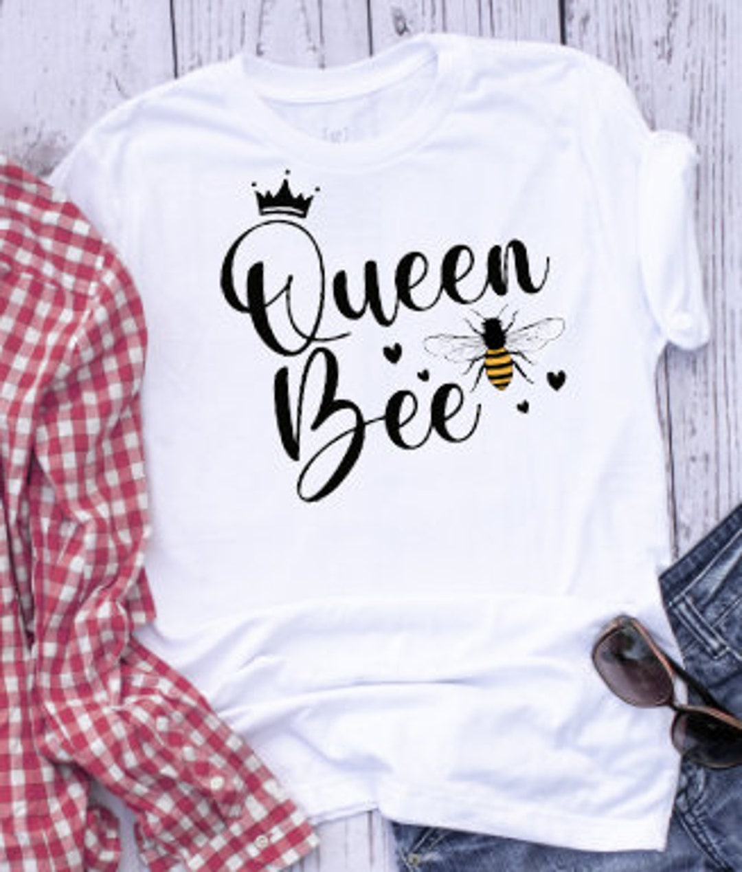 Queen Bee Shirt FREE Shipping - Etsy