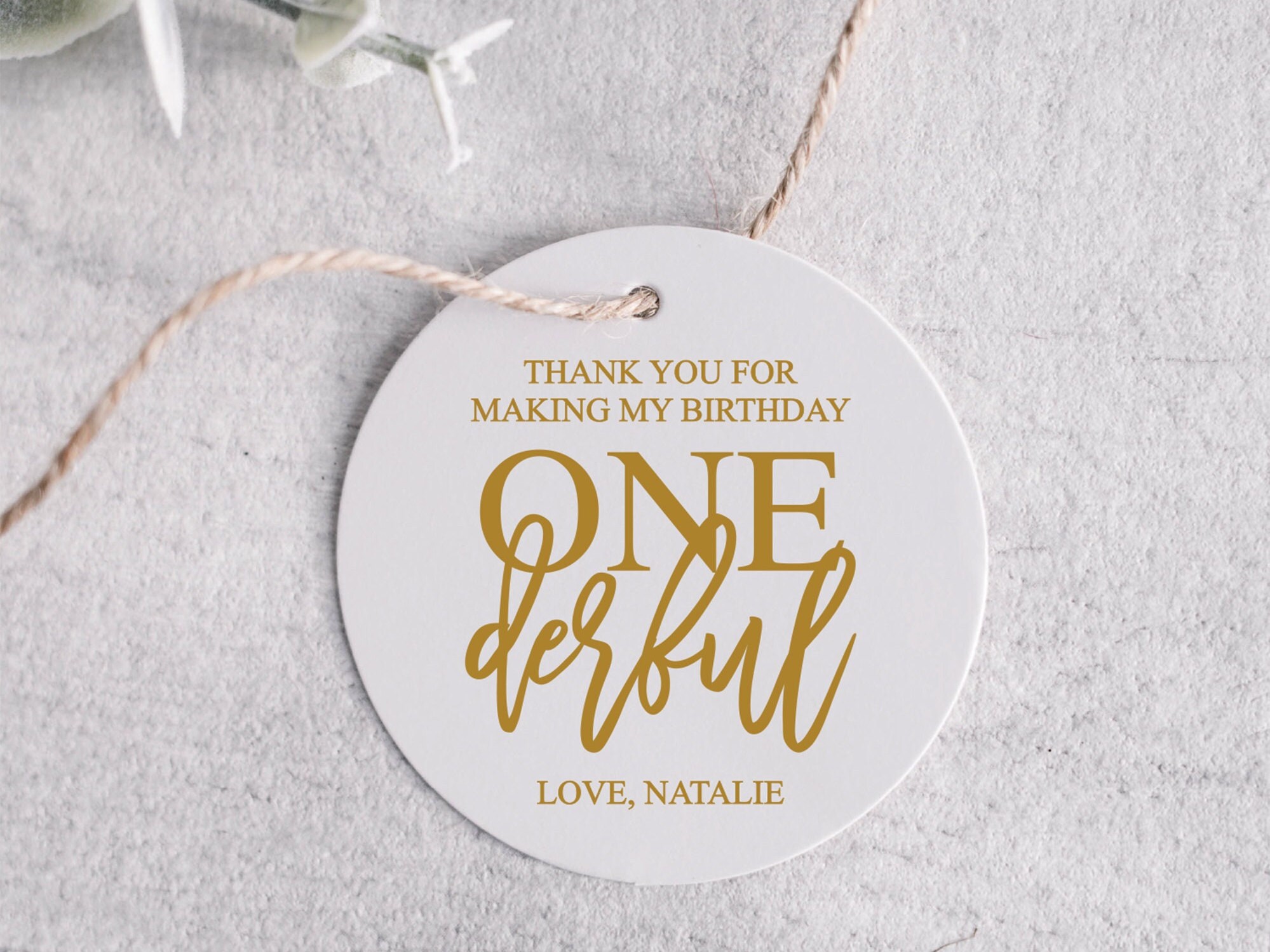 Kids Birthday Favor Tags Thank You for Making My Birthday - Etsy