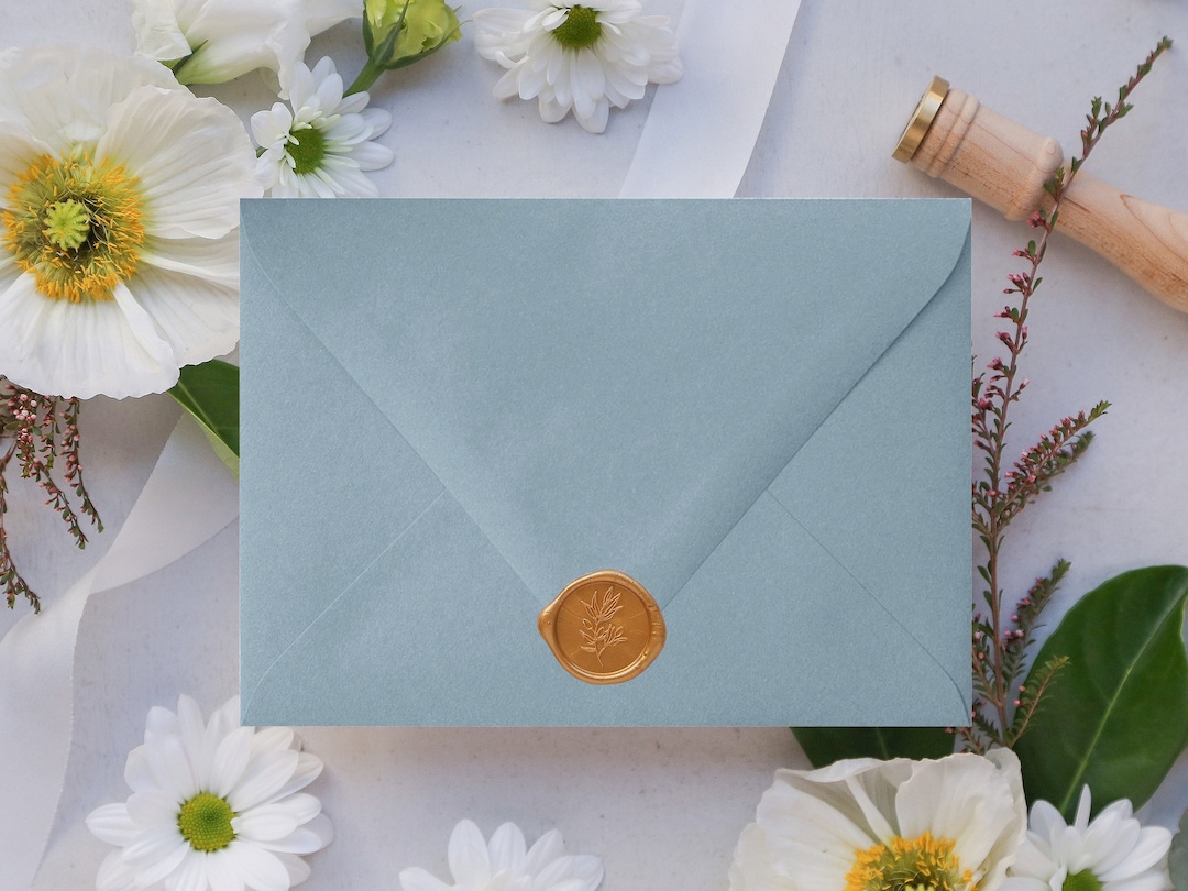 Dusty Blue Euro Flap Envelopes - A7, 91lb (set of 25) - Etsy