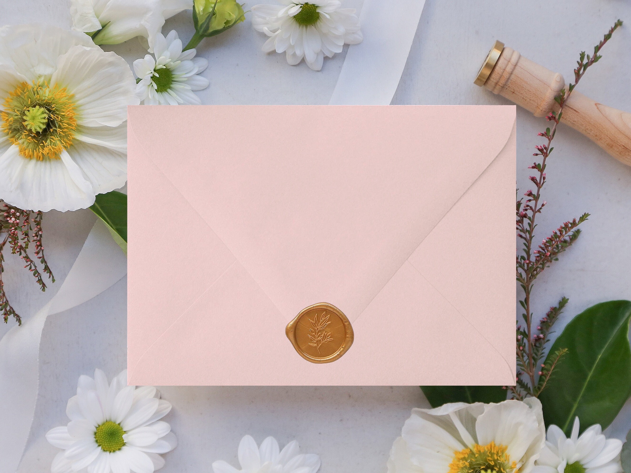 Pink Wedding Envelopes A7 Dusty Rose Euro Flap Envelopes 25 Envelopes ...