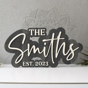 Wooden Cut Out Family Name Sign, Personalized Wedding Backdrop Pallet ...