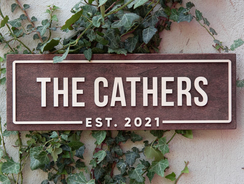 Established Sign Wedding Signs Wood Signs Custom Family - Etsy