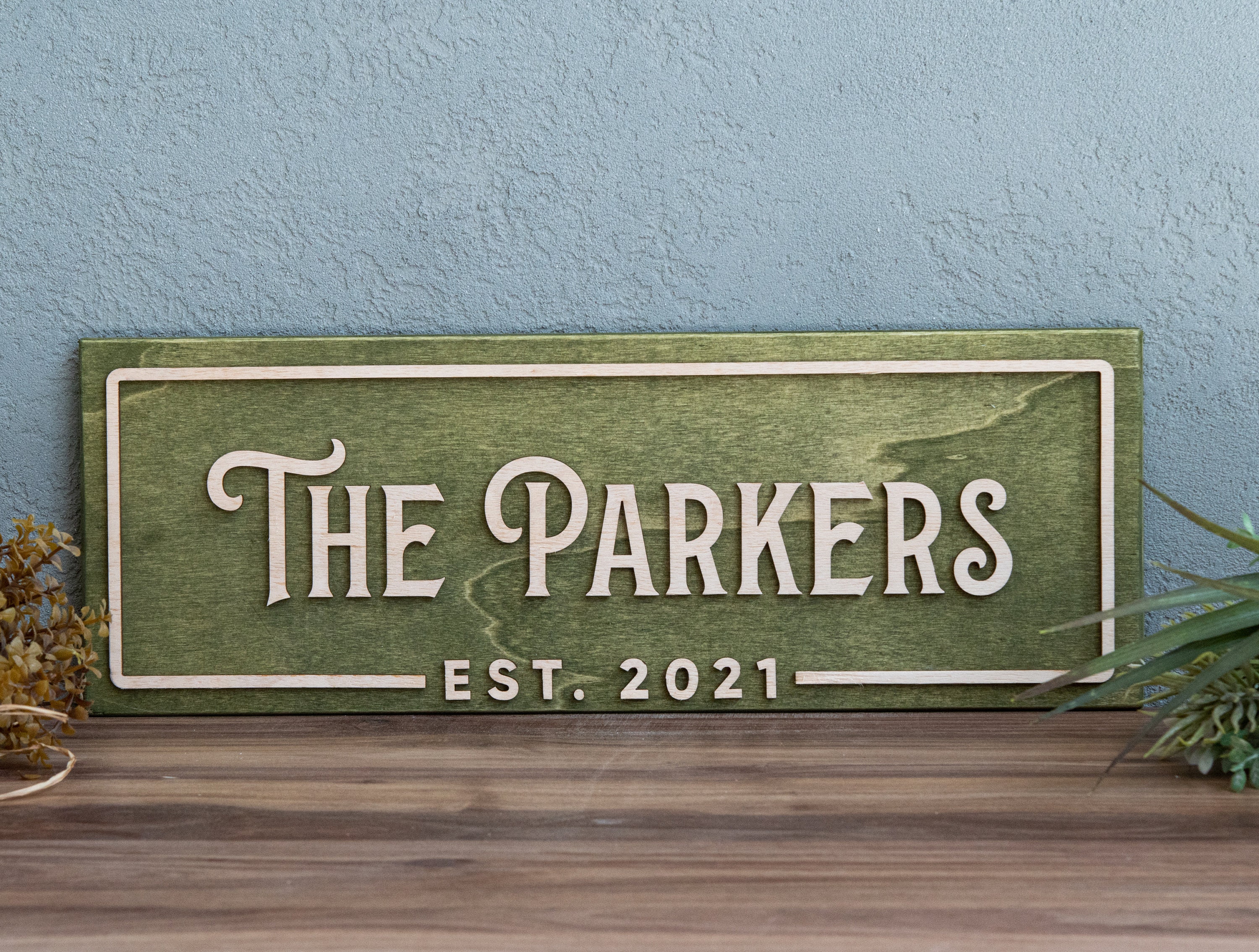 Wall Hangings Wall Décor Custom name sign custom anniversary sign ...