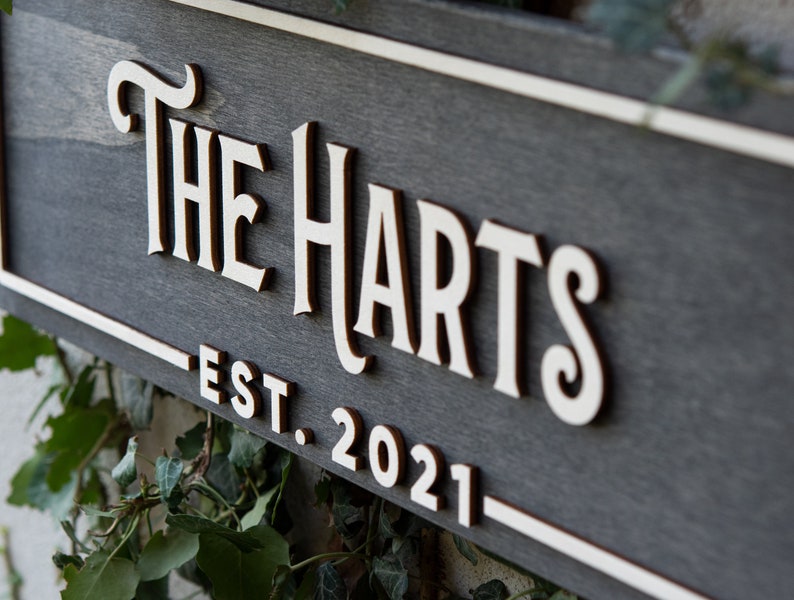 Established Sign Wedding Signs Wood Signs Custom Family - Etsy