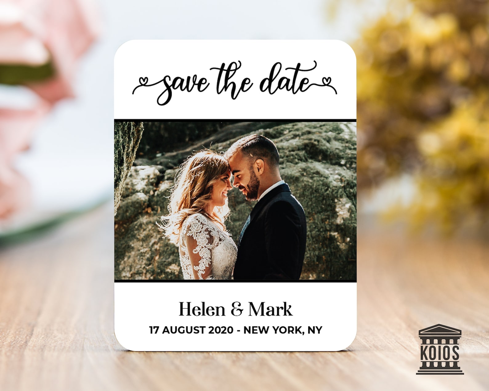 Save the Date Photo Magnets Custom Favor Magnet Personalized - Etsy