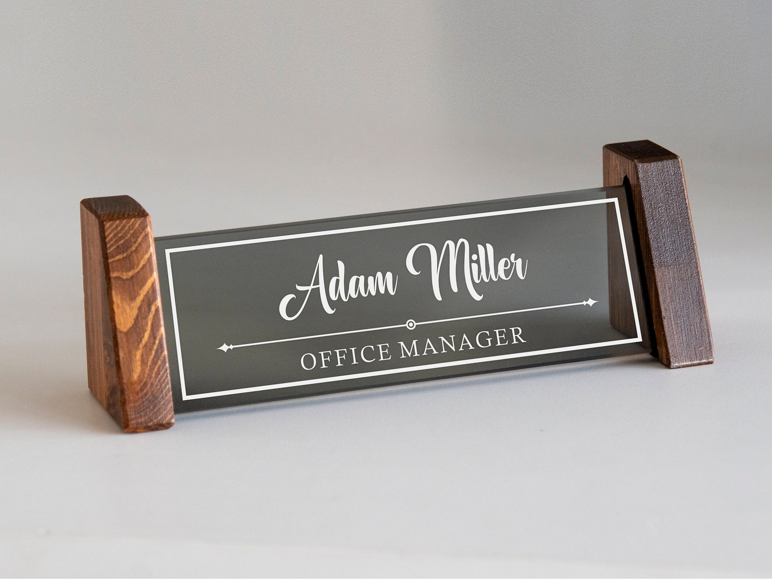 Custom Desk Name Sign Personalized Office Name Plate for - Etsy