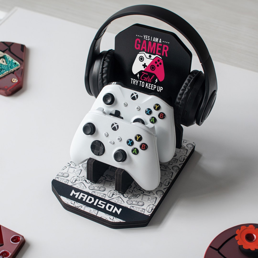 Unique Gift for Gamer Daughters | Double Gamepad Holder and Headphone ...