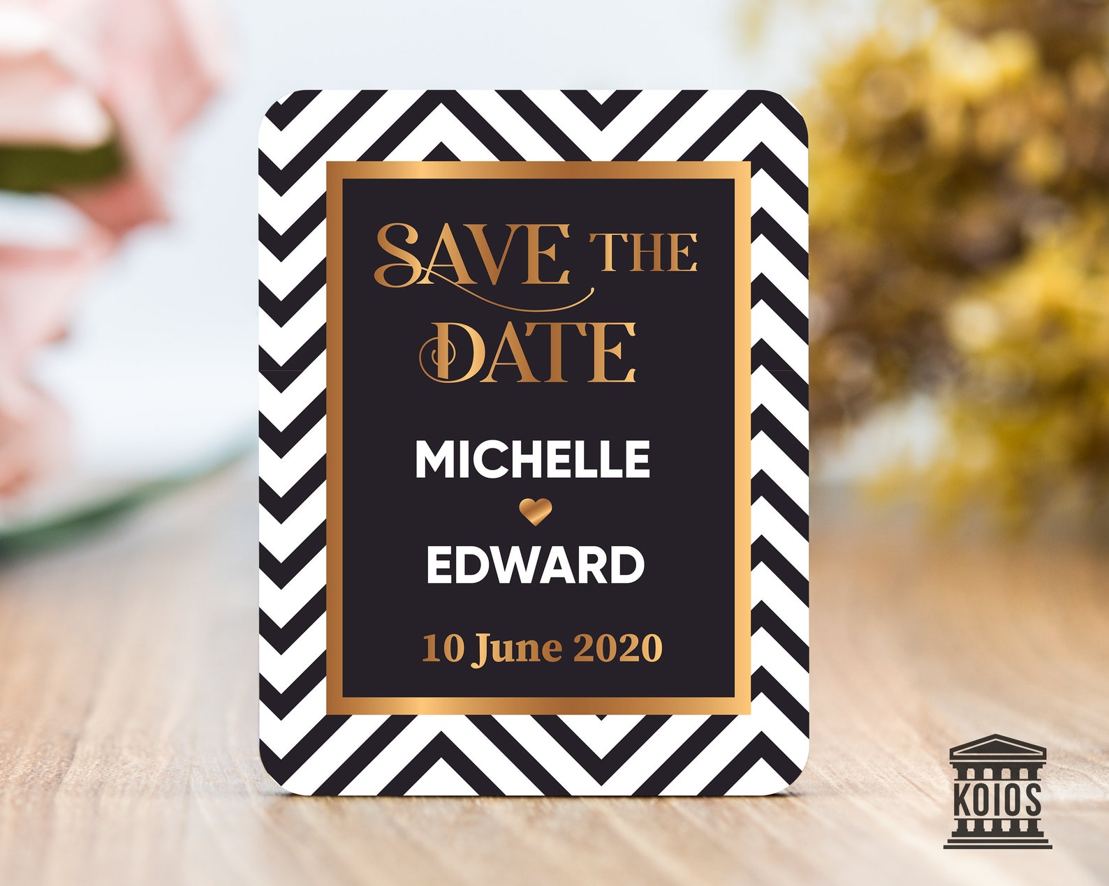 Save the Date Photo Magnets Custom Favor Magnet Personalized - Etsy