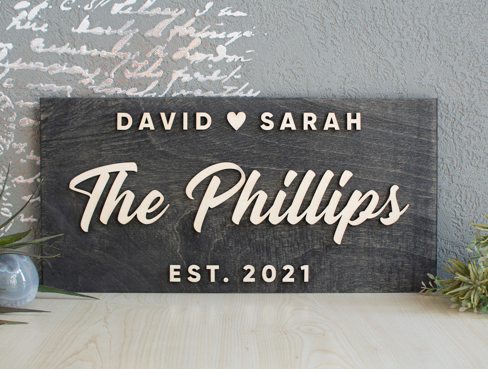 Established Sign for Wedding Gift Anniversary Gift Custom - Etsy