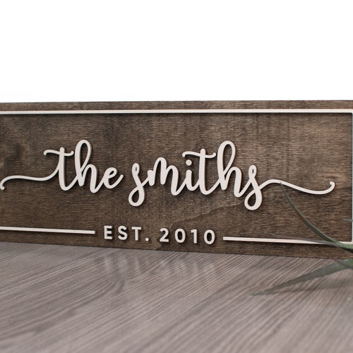 Custom Wood Sign Personalized Wedding Gift Wedding Present | Etsy