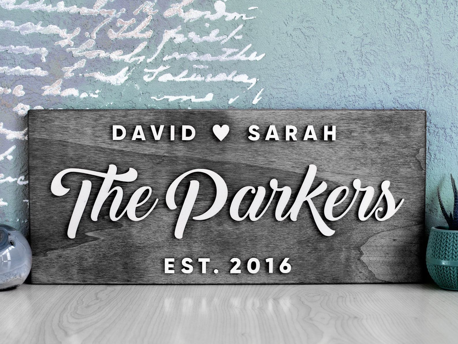 Established Sign for Wedding Gift Anniversary Gift Custom - Etsy