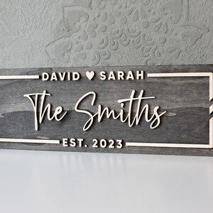Personalized Family Name Signs - Ideal Housewarming & Wedding Gifts ...