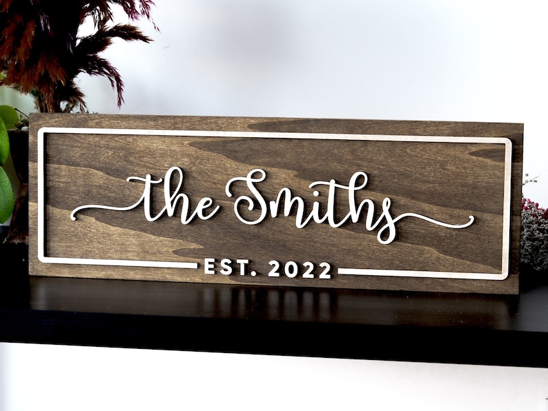 Established Sign Wedding Signs Wood Signs Custom Family - Etsy