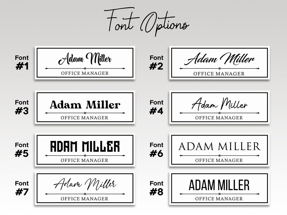 Custom Desk Name Sign Personalized Office Name Plate for - Etsy