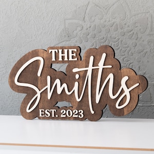 Wooden Cut Out Family Name Sign, Personalized Wedding Backdrop Pallet ...