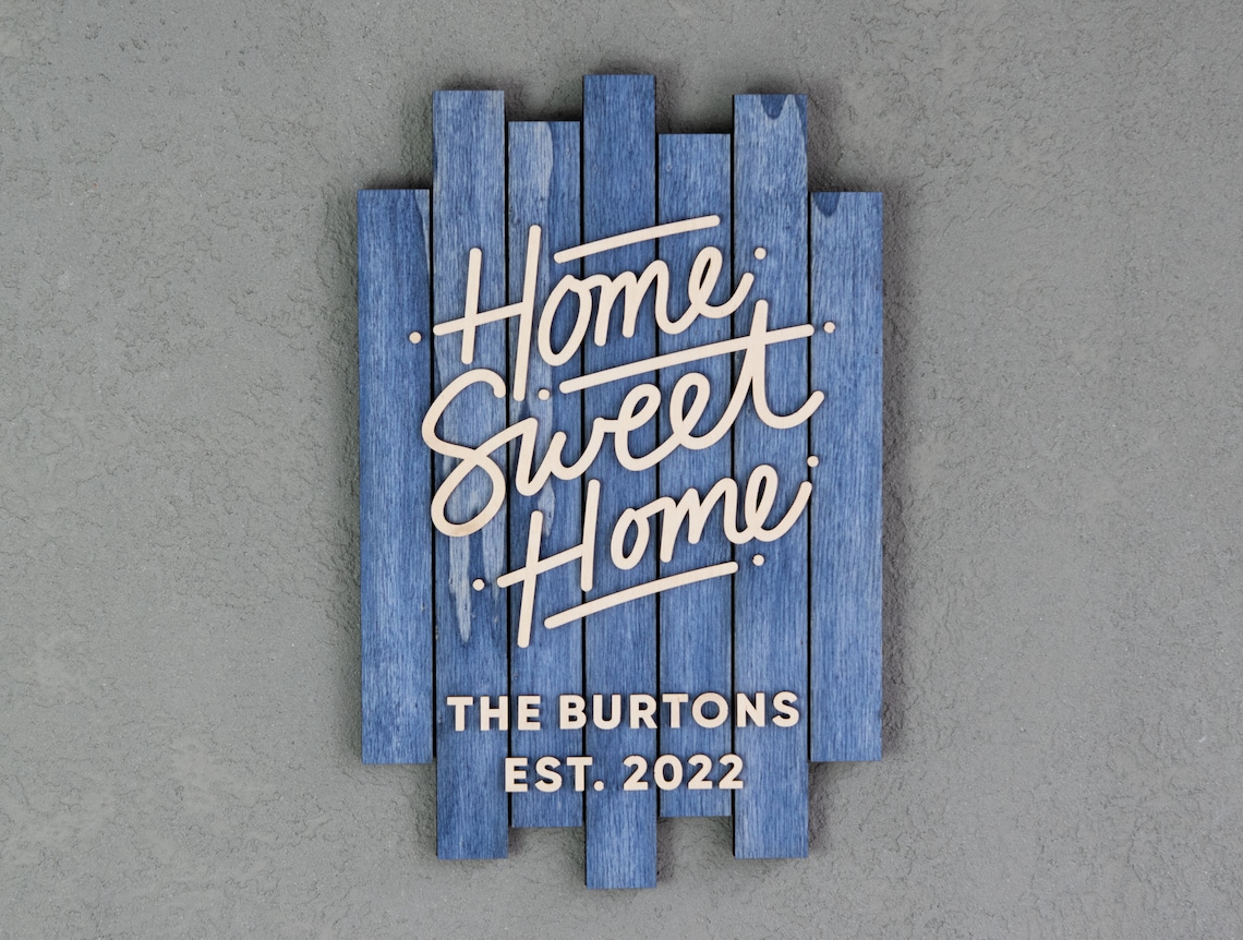 Realtor Closing Gift Home Sweet Home Sign New Home Wooden | Etsy