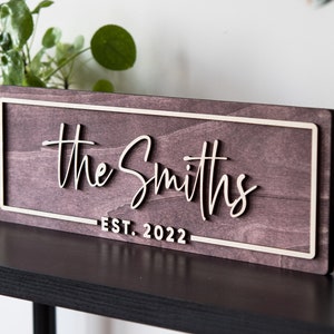 Established Sign Wedding Signs Wood Signs Custom Family - Etsy