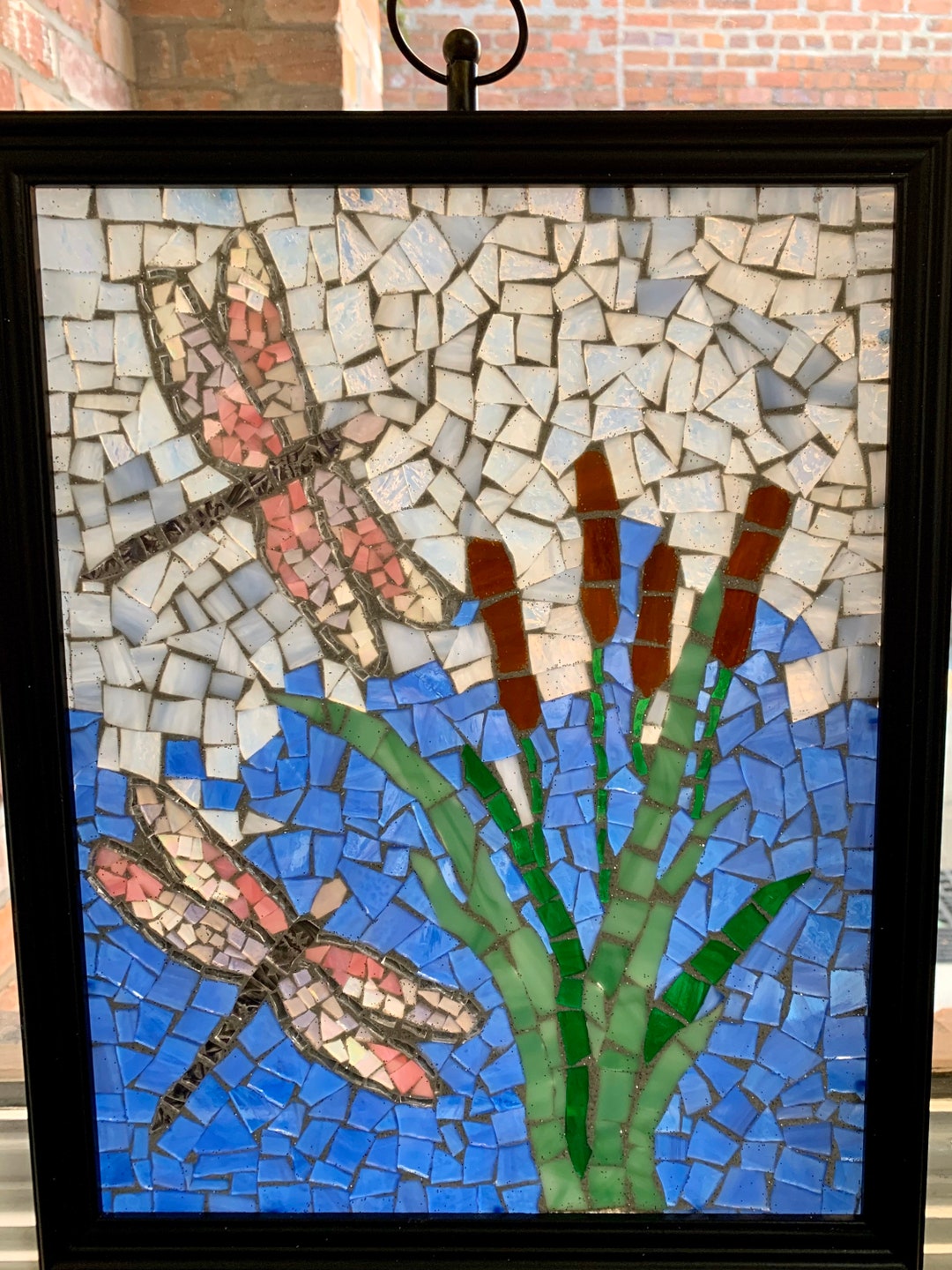 Dragonfly Glass Mosaic 11x14 - Etsy