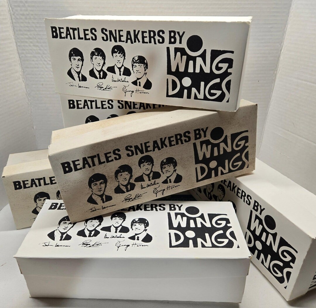 The Beatles Wing Dings Tennis Shoes Box - Etsy