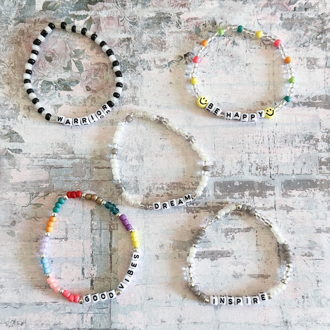 Focus Word Bracelet | Bead Bracelet | Motivational Jewelry ...