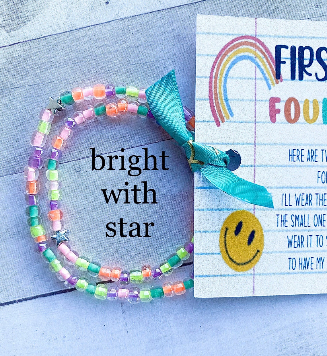 Back to School Bead Bracelet Kindergarten Bracelet Set - Etsy