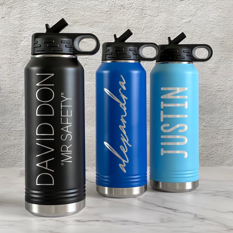 Personalized Water Bottles Custom Engraved Water Bottle - Etsy