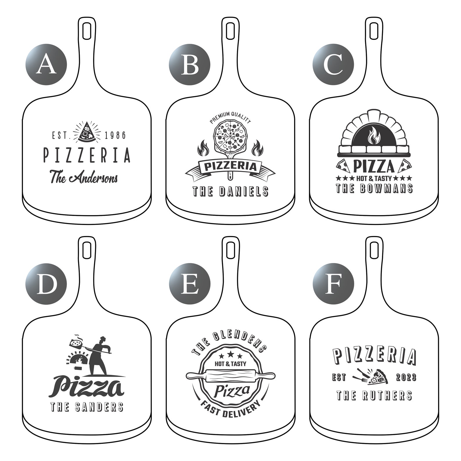 Personalized Pizza Peel Engraved Pizza Paddle Custom Pizza | Etsy