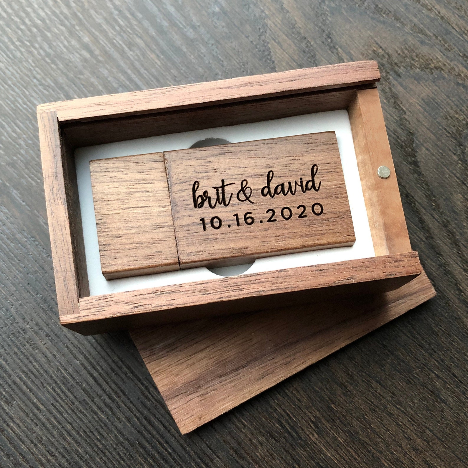 USB Flash Drive Custom USB Box Personalized Wooden USB - Etsy